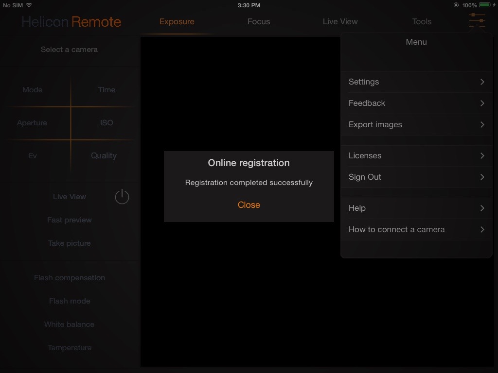 Registration Help for mobile devices (Android, iOS) - Helicon Soft